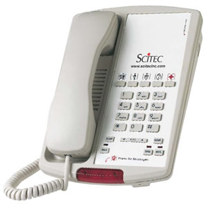 Scitec 6005S Single-Line Hotel Guestroom Speakerphone phone telephones